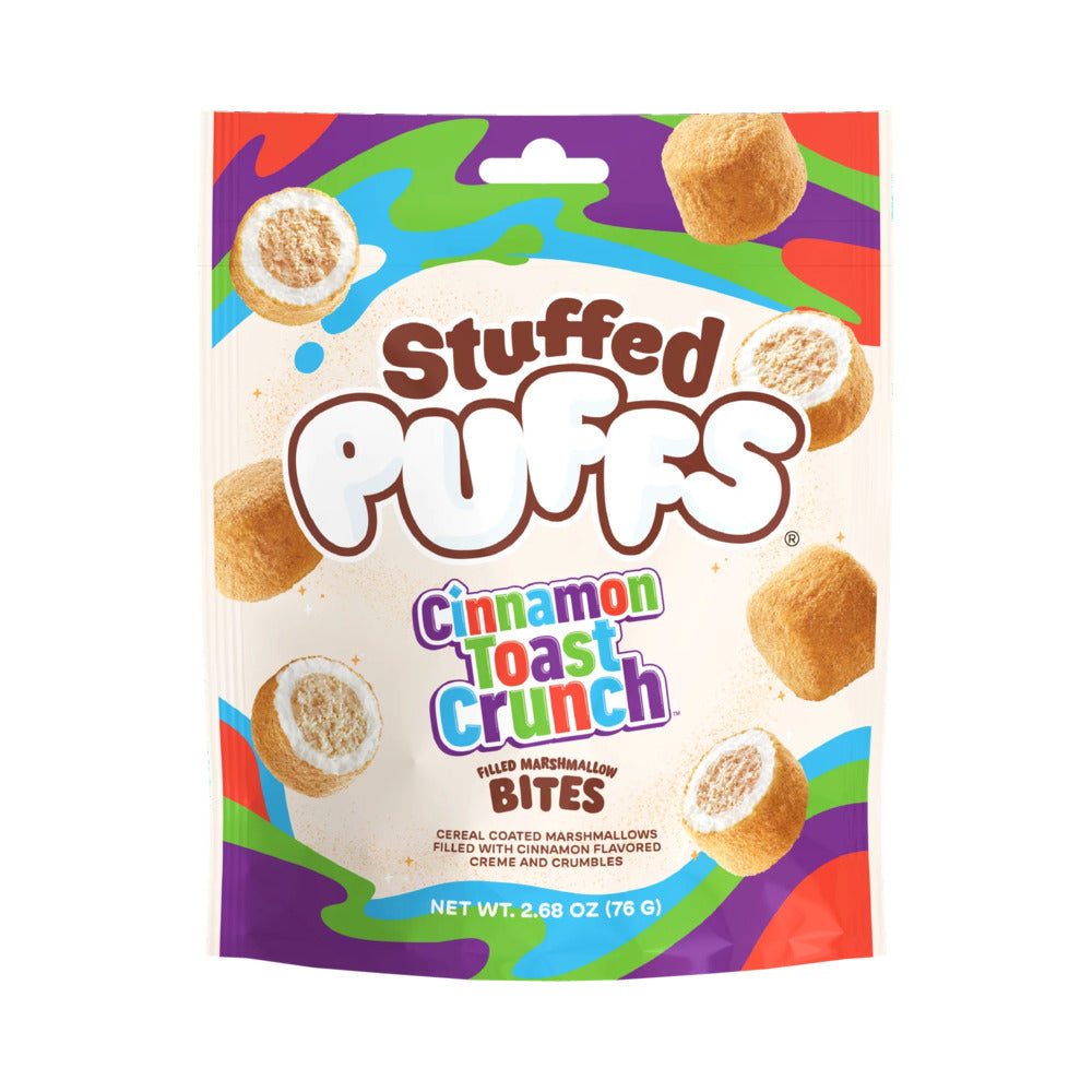Stuffed Puffs Cinnamon Toast Crunch Bites Peg Bag 2.68oz (76g) – The ...