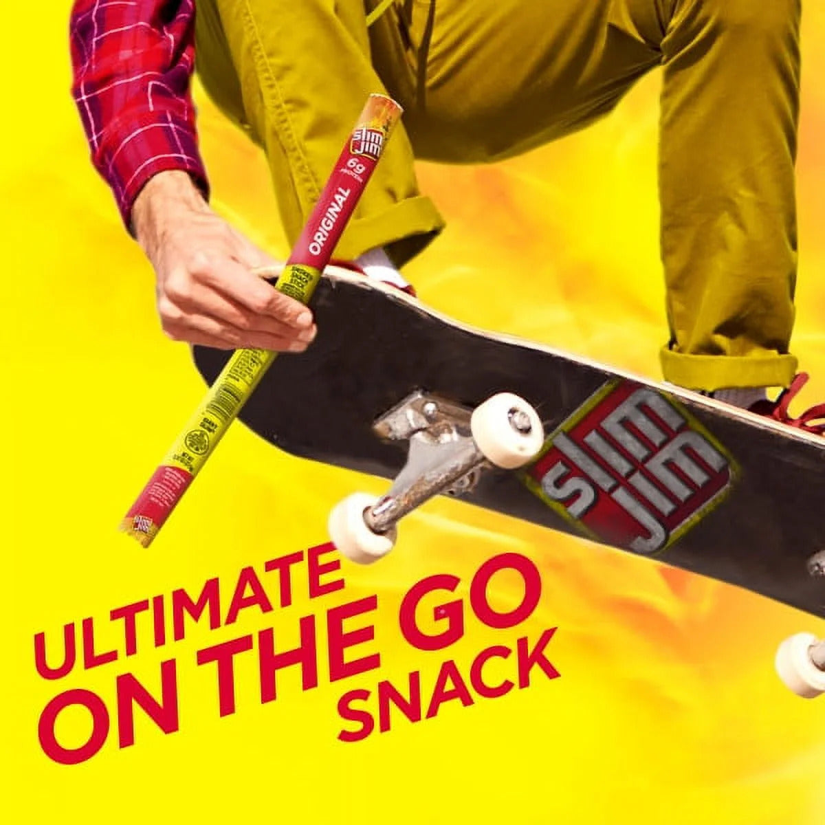 Slim Jim Original Giant Smoked Snack Stick Keto Friendly Smoked Meat S ...
