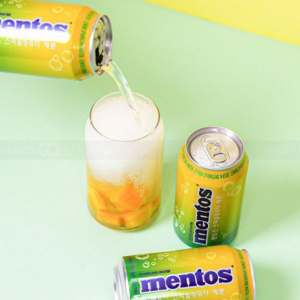 Mentos Lemon Flavoured Sparkling Water 355ml I Korea – The American Store
